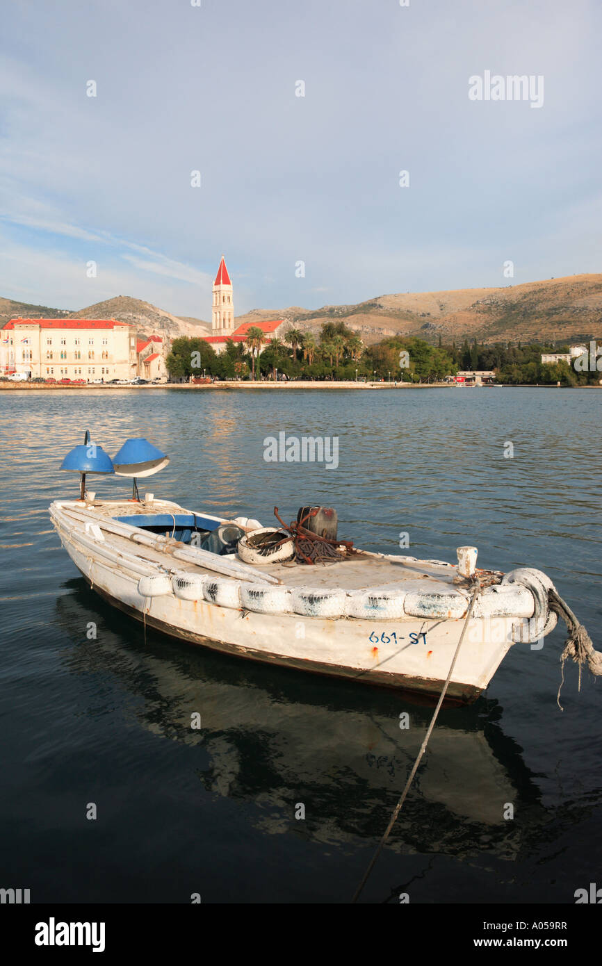 Fishing Boat, Trogir Waterfront Stock Photo - Alamy