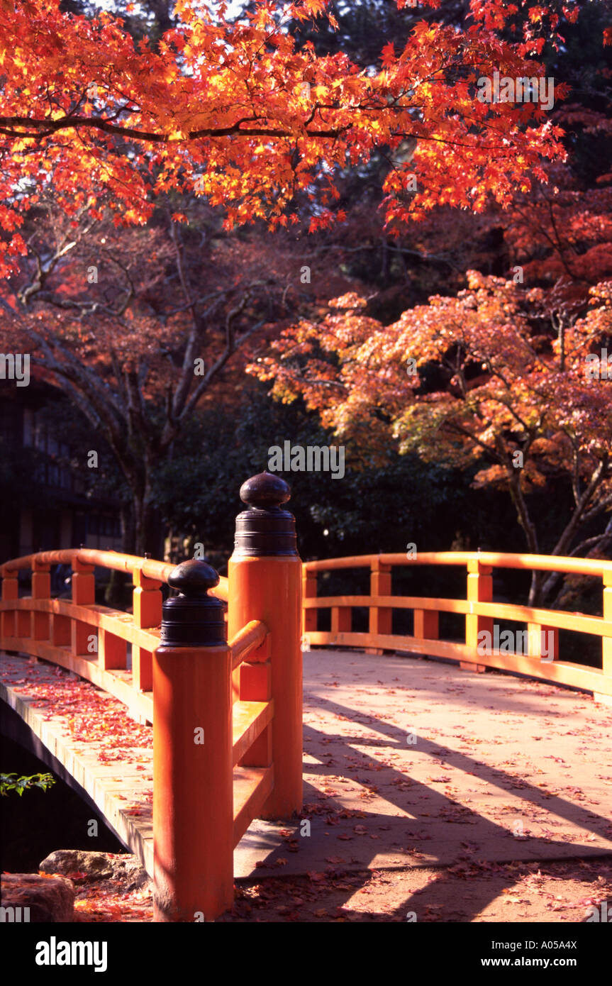 Miyajima island japan garden bridge hi-res stock photography and images ...