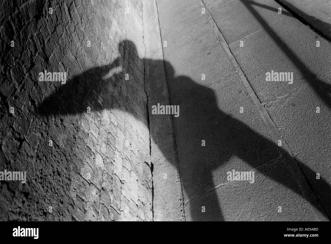 Shadow Self portrait London UK Stock Photo - Alamy
