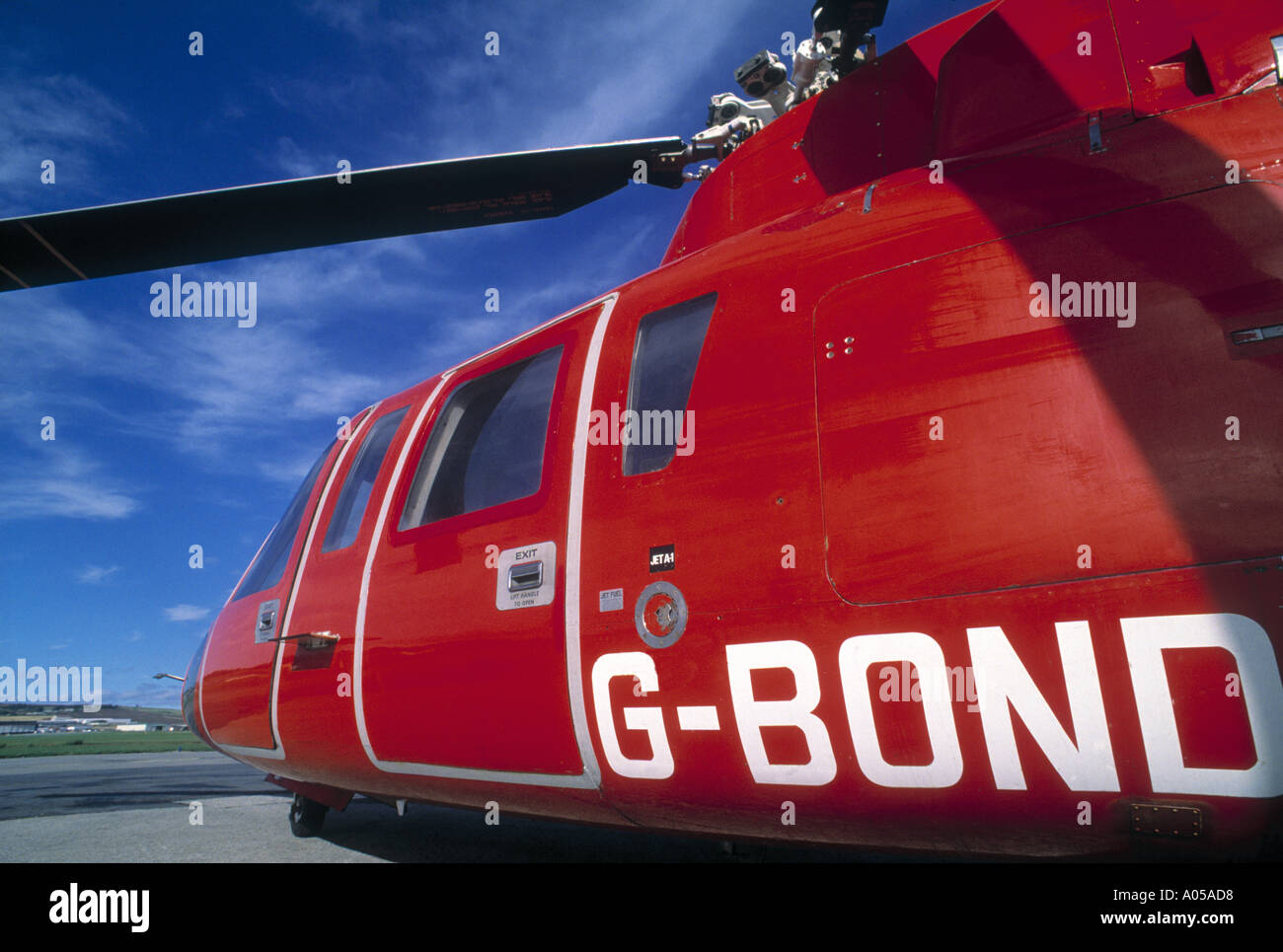 North Sea Helicopter Stock Photo - Alamy