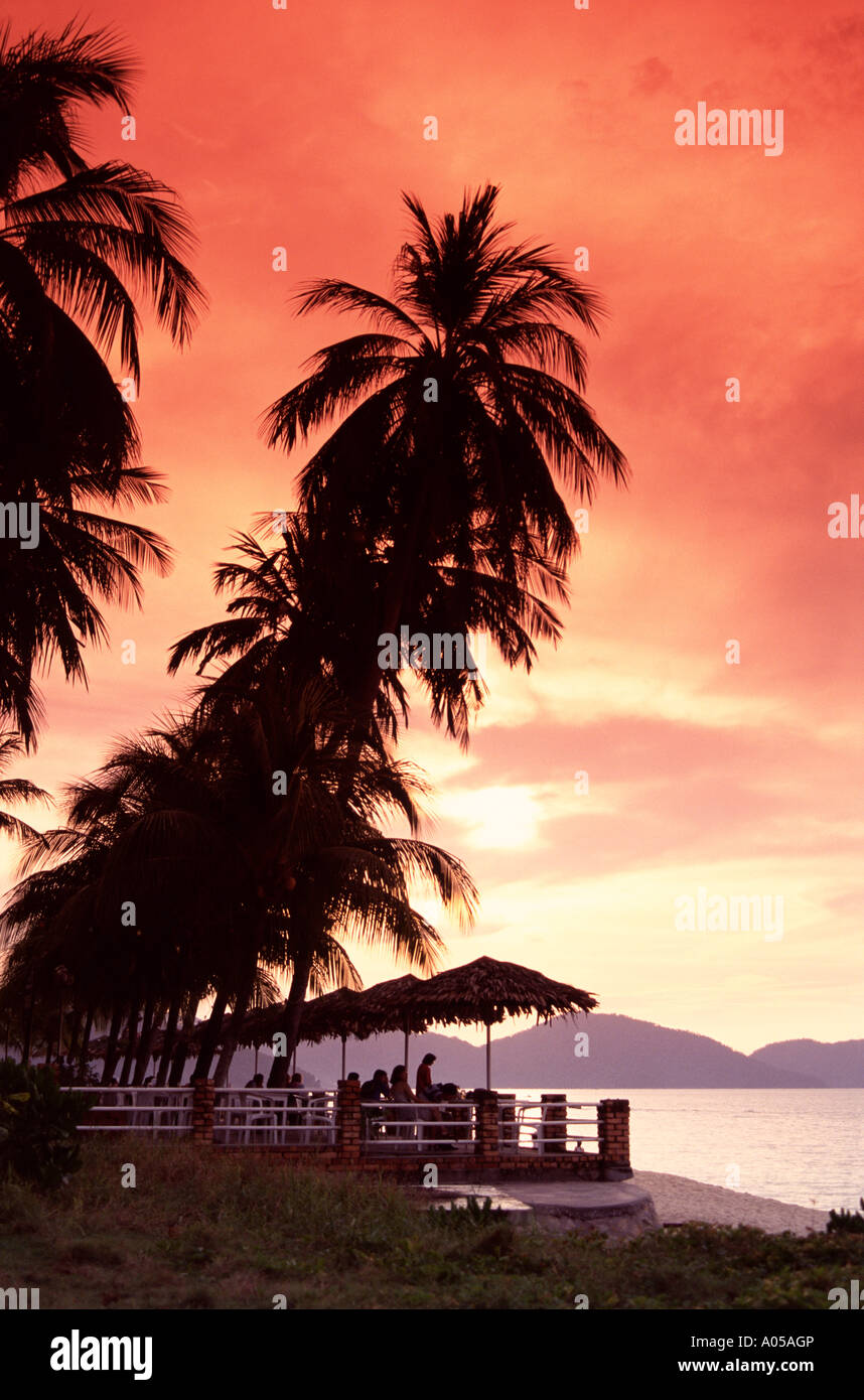 Penang, Batu Ferringhi Beach, Sunset Stock Photo - Alamy