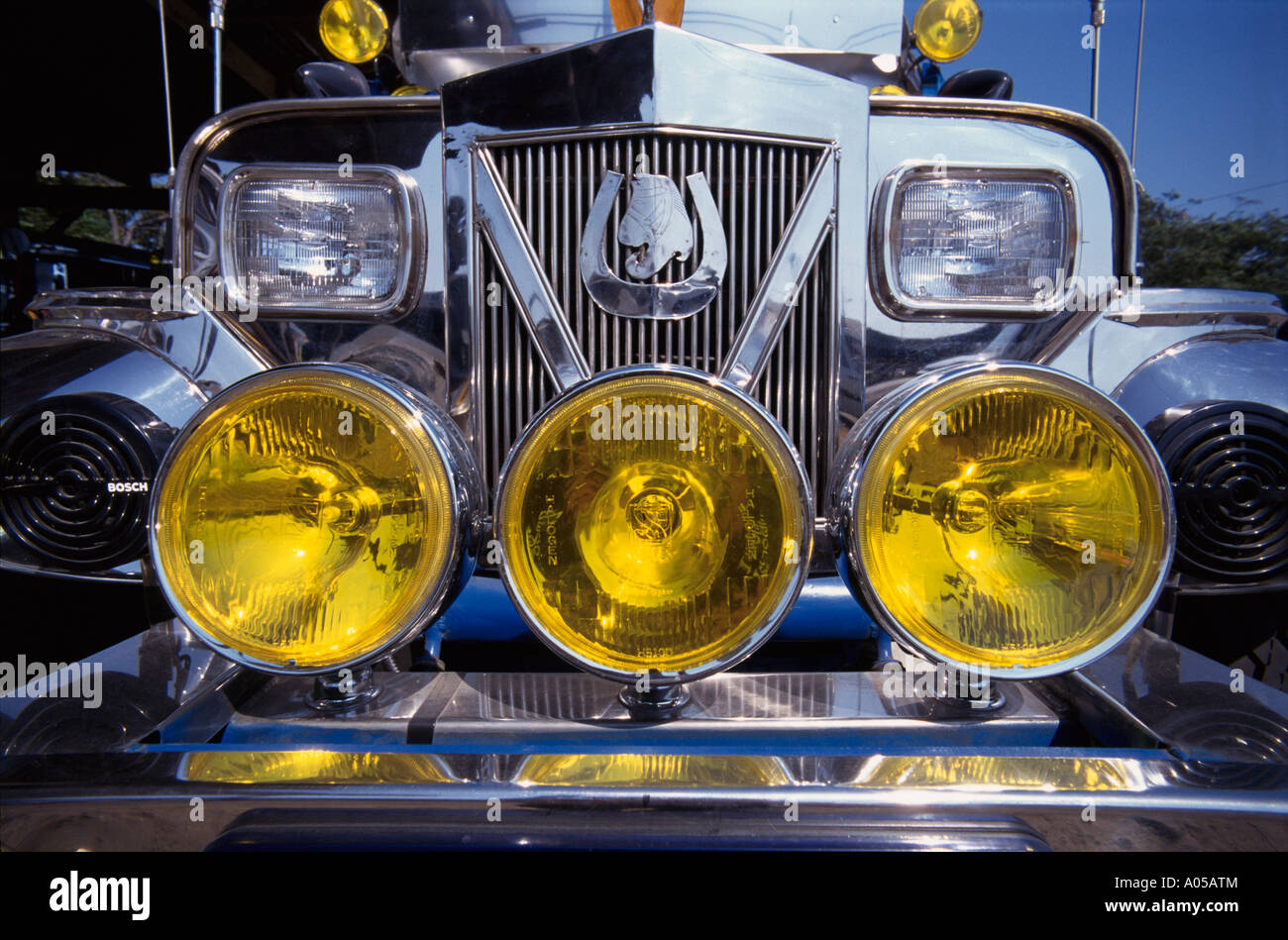 Transport, Front Of Jeepney Stock Photo - Alamy