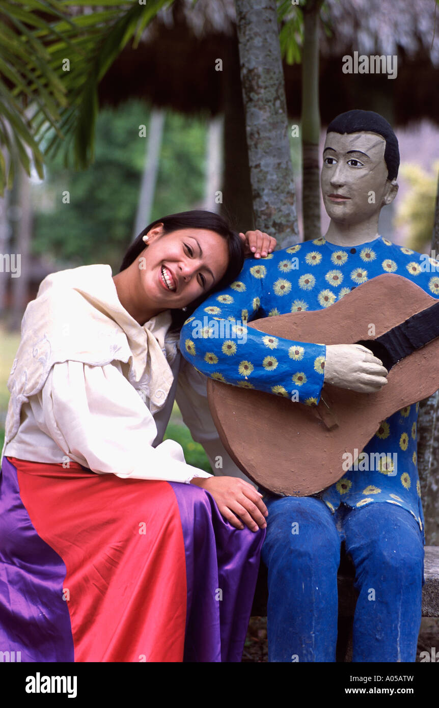 Villa Escudero, Maria Clara Costume Stock Photo - Alamy