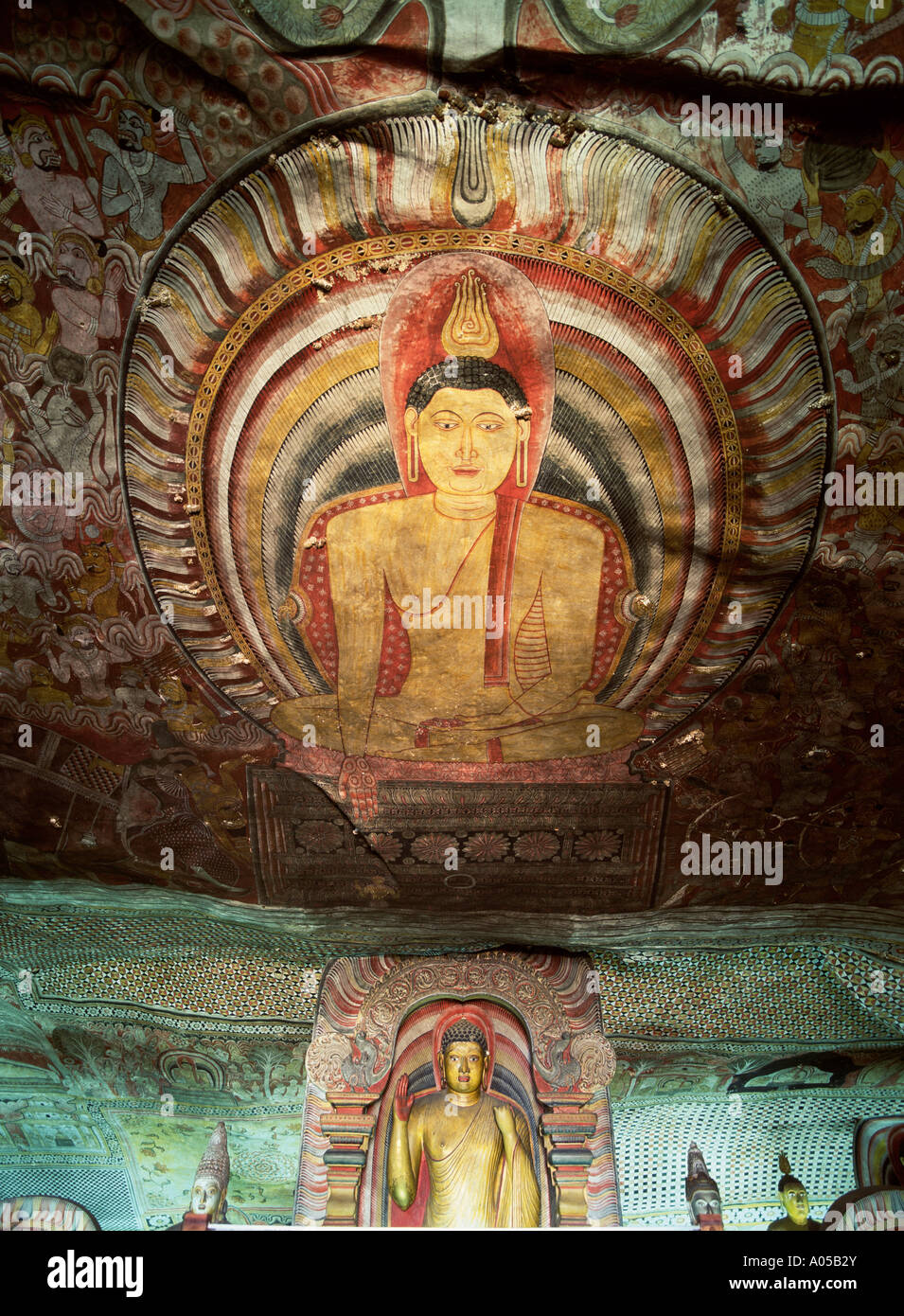 Dambulla, Rock Temple Cave Stock Photo - Alamy
