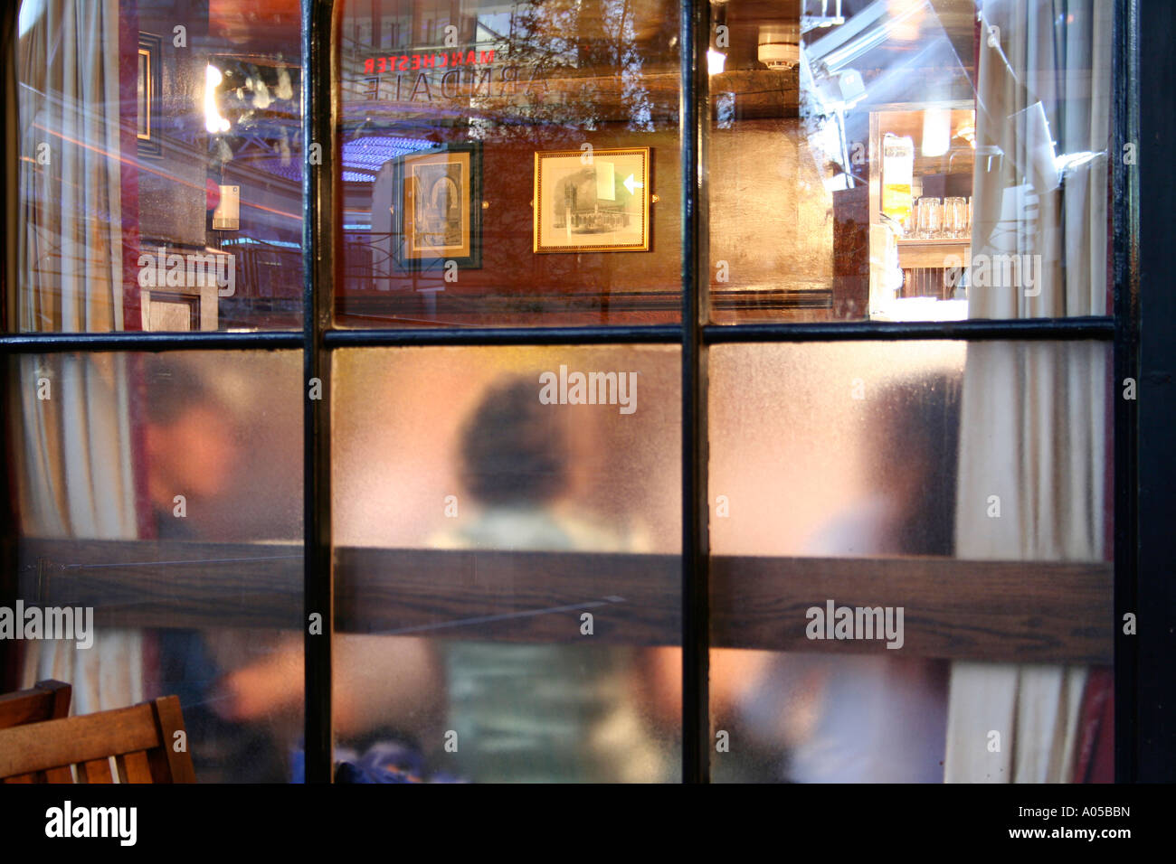 Pub interior, Manchester, UK Stock Photo - Alamy