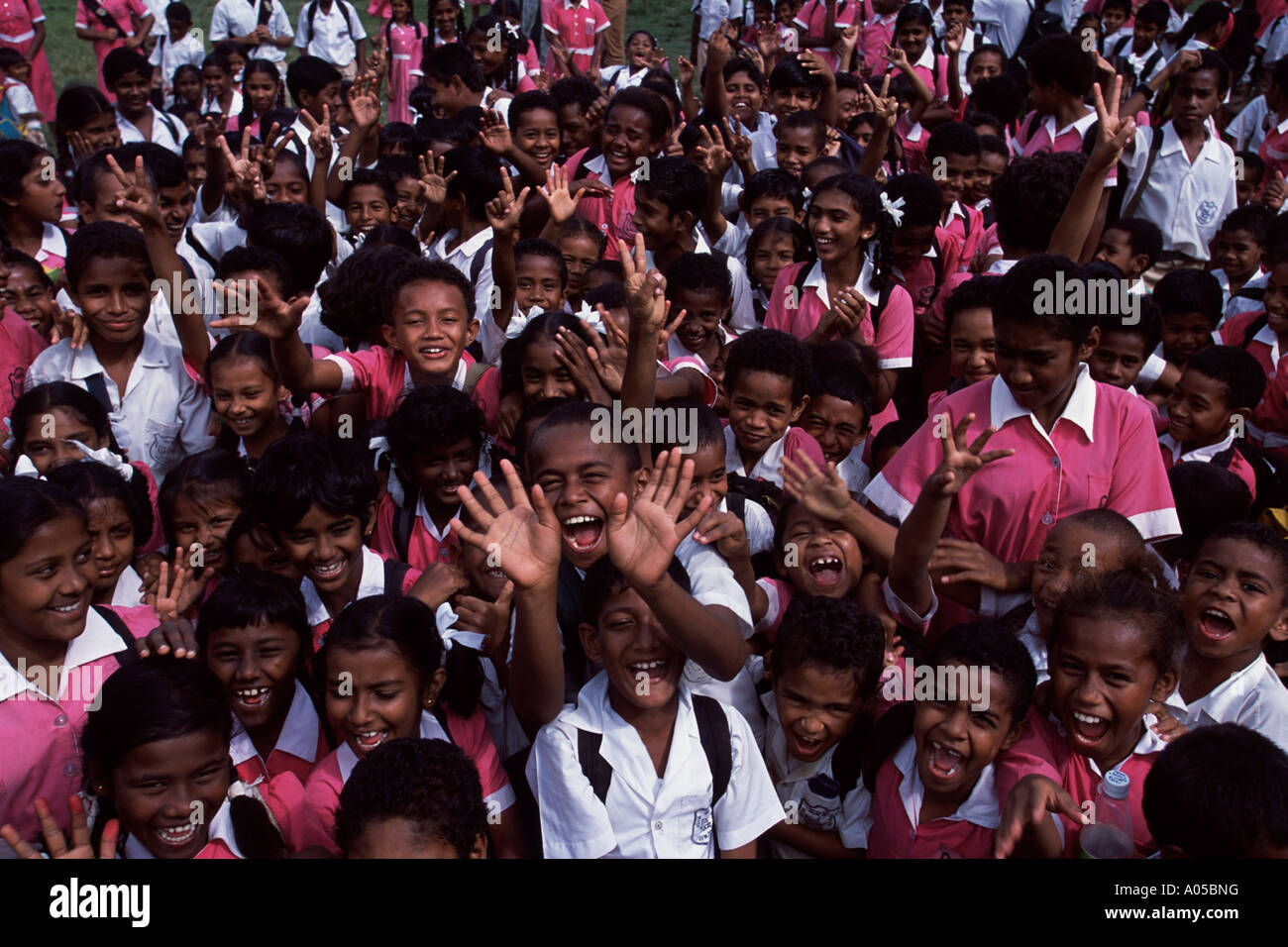Crowd of children hi-res stock photography and images - Alamy