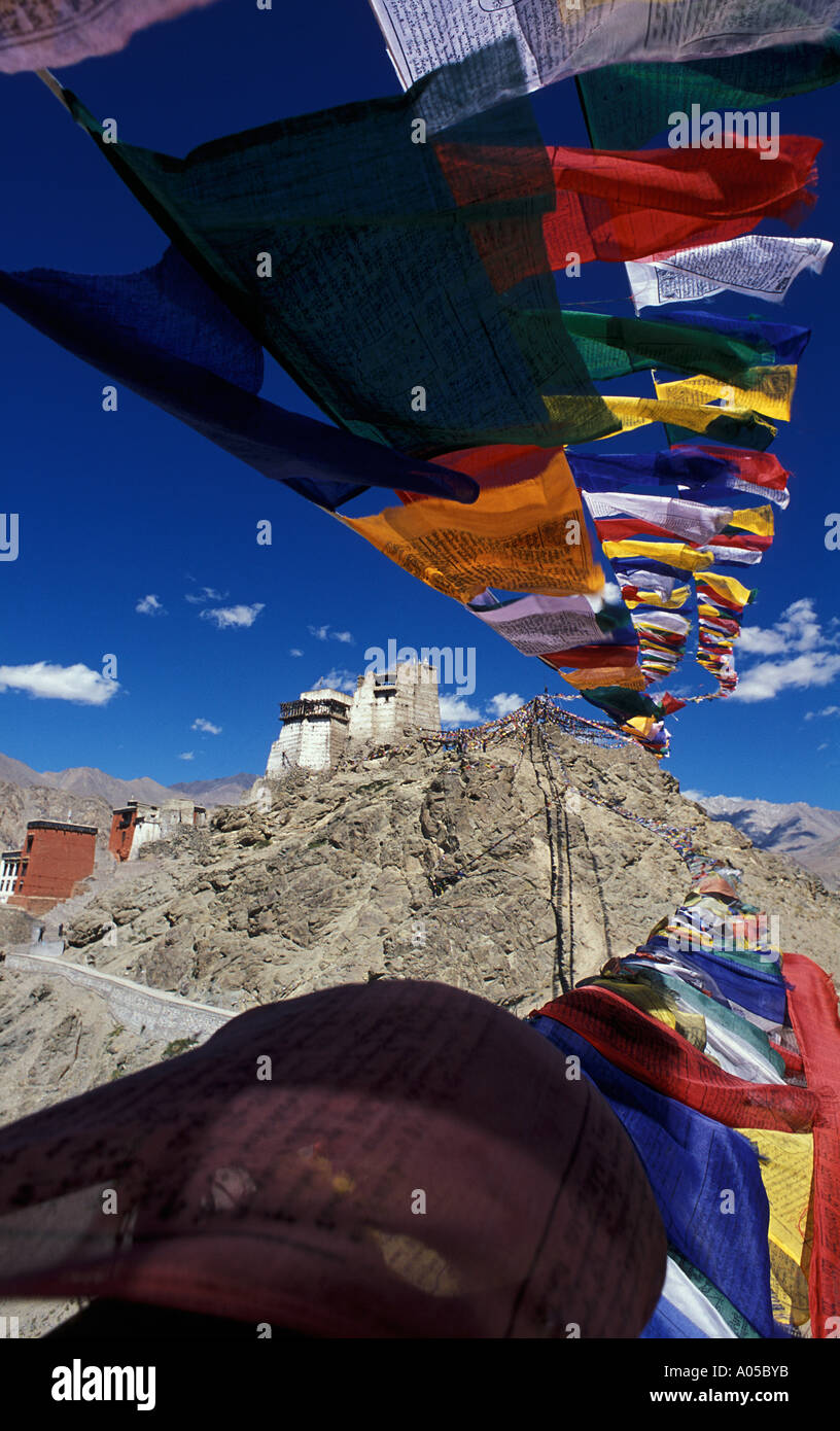 Leh palace and fort Leh Ladakh India Stock Photo - Alamy