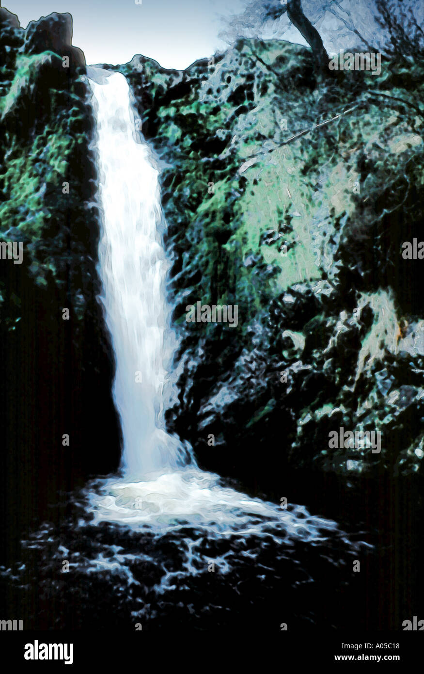 Linhope spout waterfall hi-res stock photography and images - Alamy