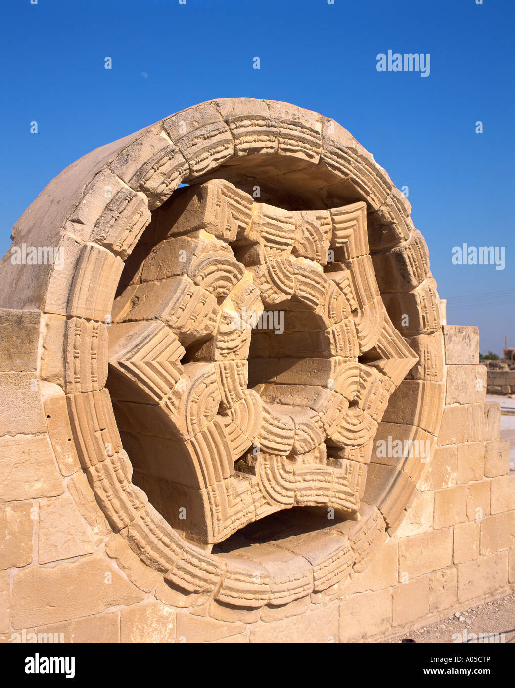 Israel, Jericho, Hisham Palace, Stone Carving Stock Photo - Alamy