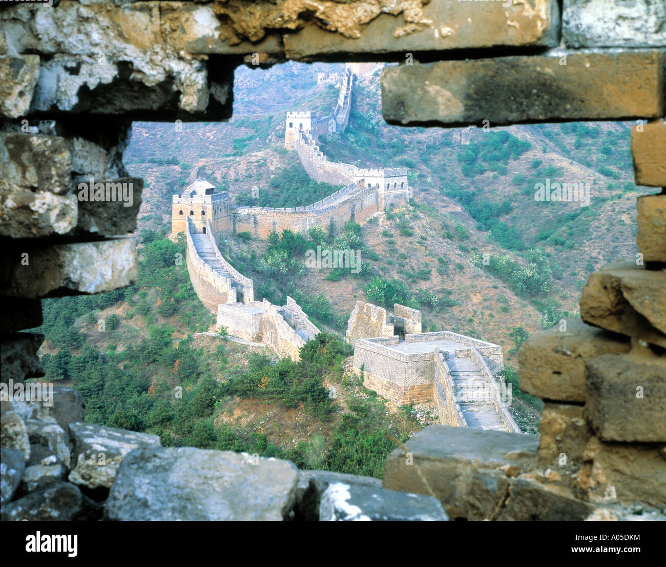 Beijing Municipality, Badaling, Great Wall Of China Stock Photo - Alamy