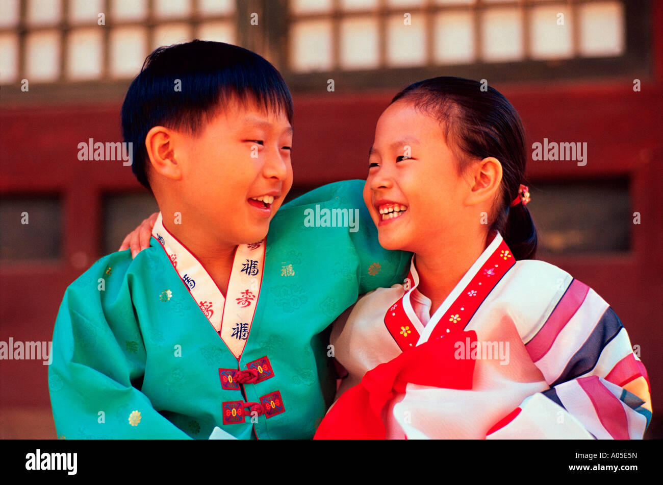 Korean Children, Costume Stock Photo - Alamy