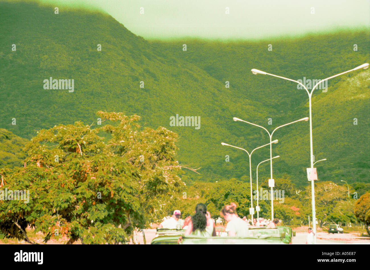 Mountain scenery jeep tour Margarita Island 325 Stock Photo - Alamy