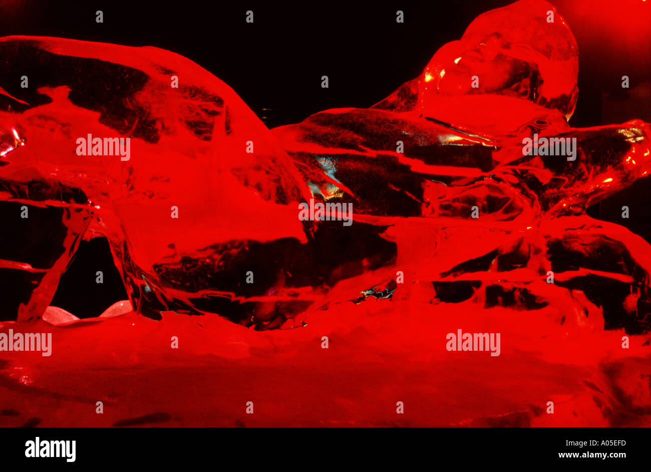 Reclining child ice sculpture 19 Stock Photo - Alamy