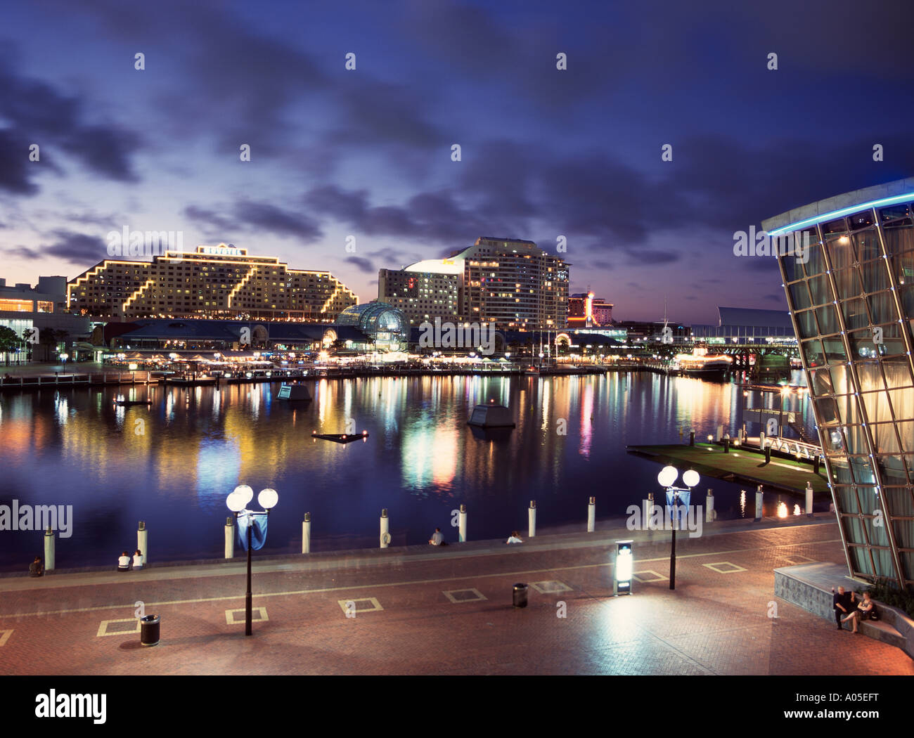 Darling Harbour View, Dusk Stock Photo - Alamy