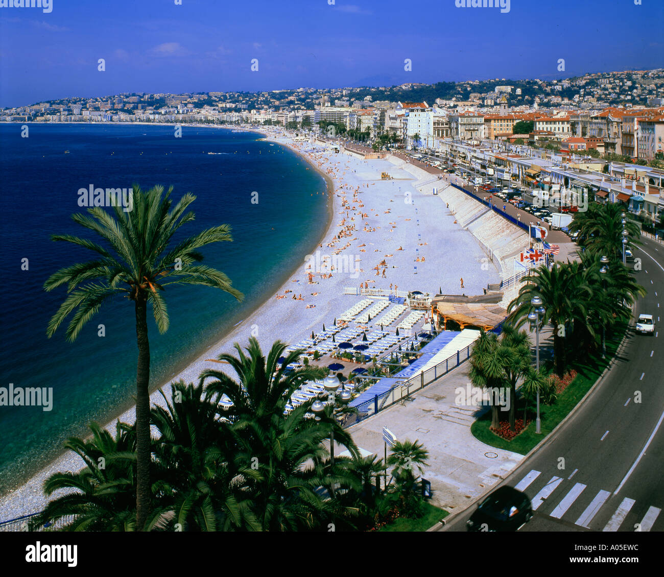 Nice france beach hi-res stock photography and images - Alamy