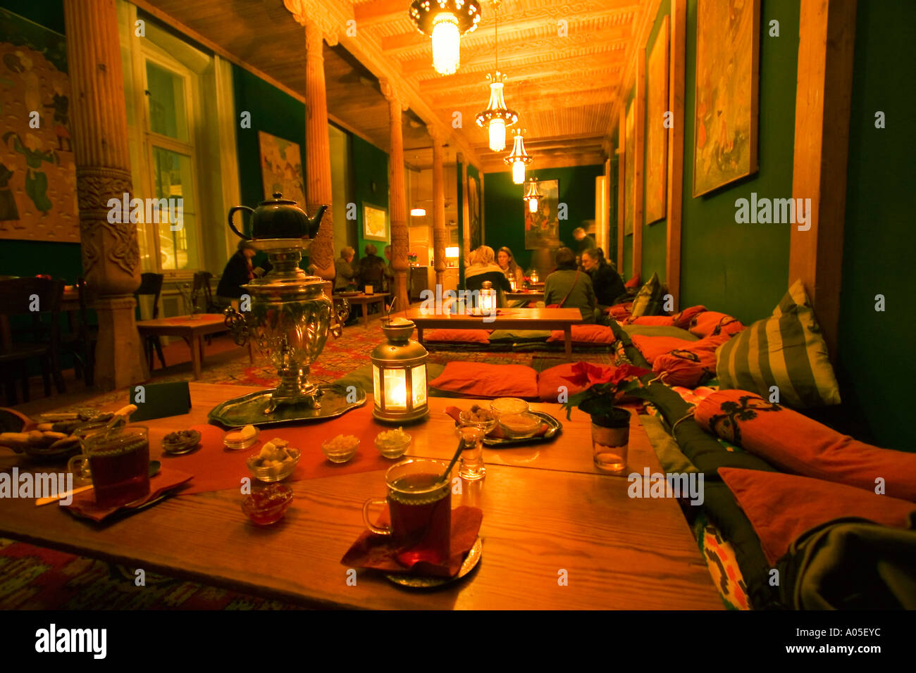 Berlin Tajik Tea house interieur Stock Photo - Alamy