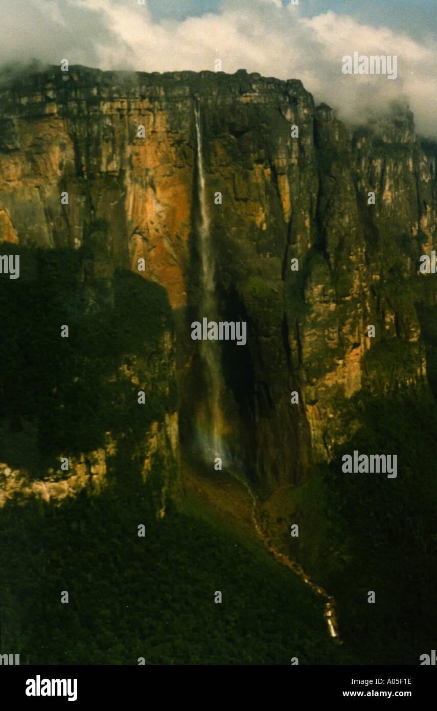 Angel Falls wonder of the world Venezuela Stock Photo - Alamy