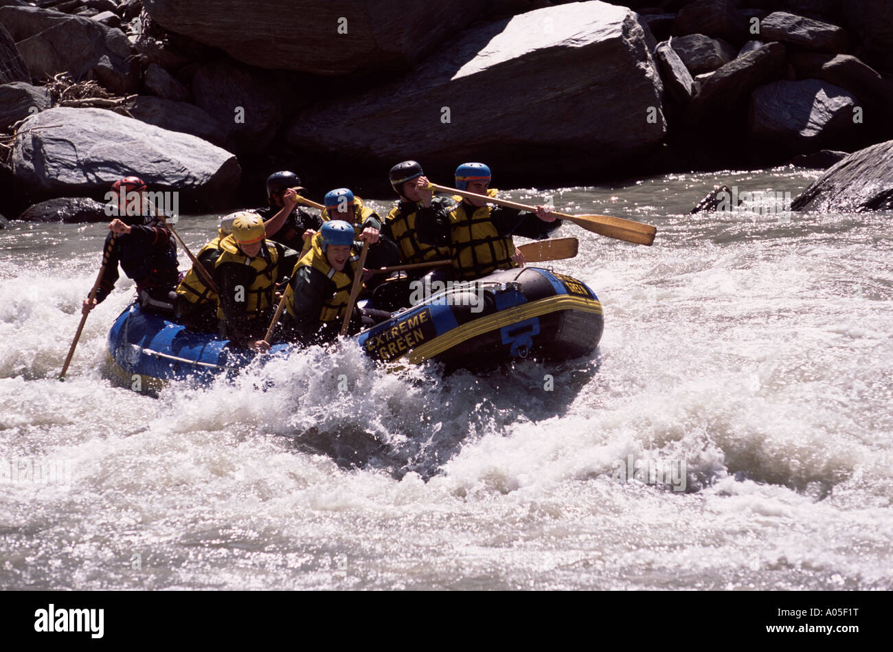 Queenstown, Shotover River, Rafting Stock Photo - Alamy