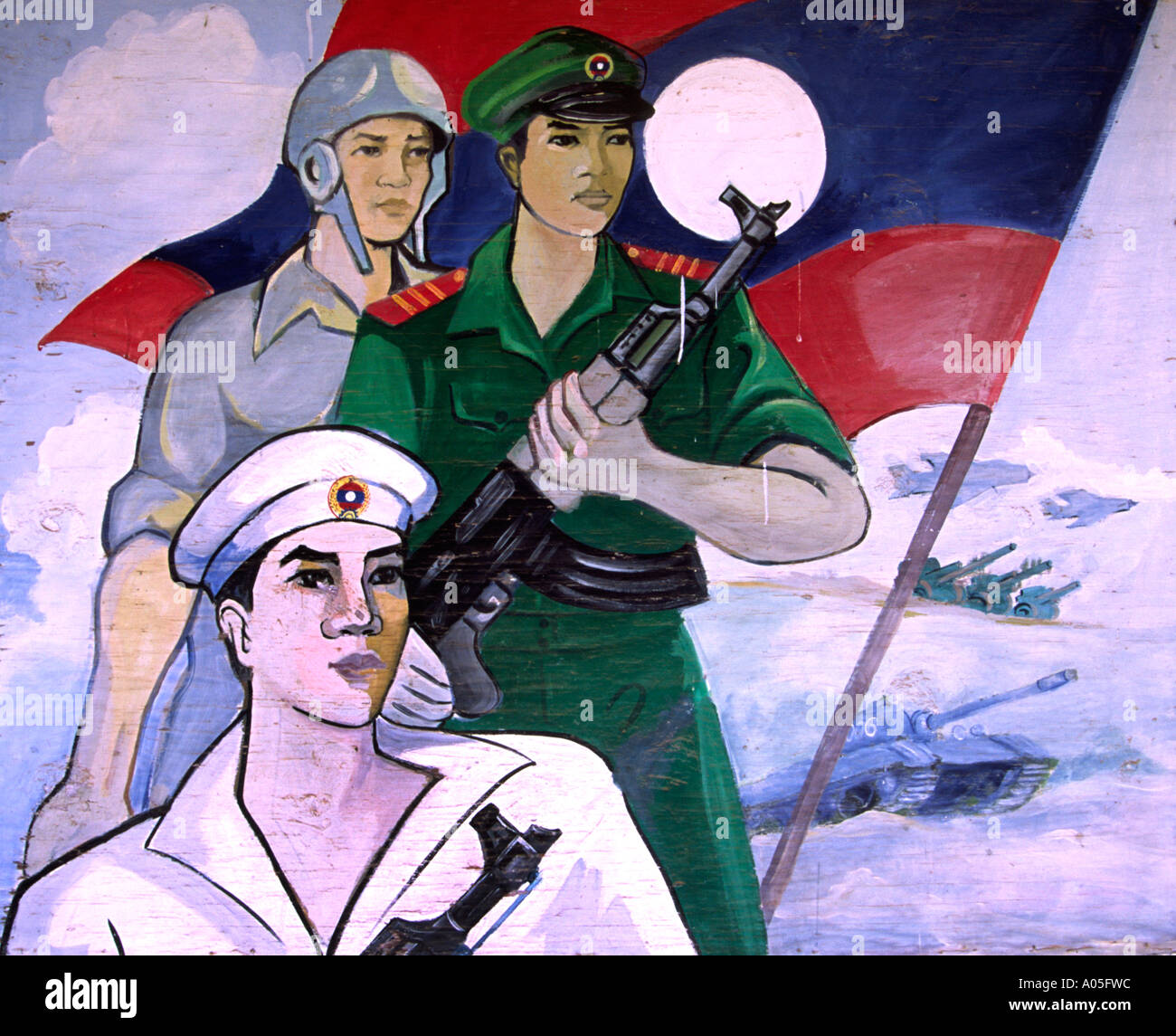 Propaganda. Vientiane, Laos Stock Photo - Alamy