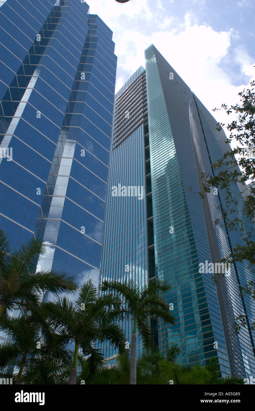 The Espirito Santo Bank headquaters building on Brickell Avenue at ...