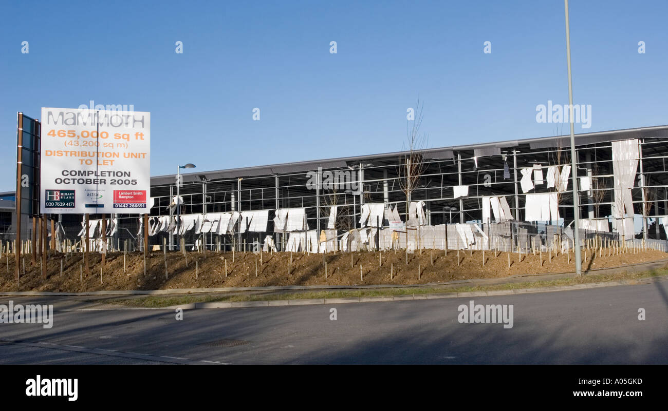 Destroyed warehouse Buncefield Oil Depot Fire aftermath Hemel Hempstead ...