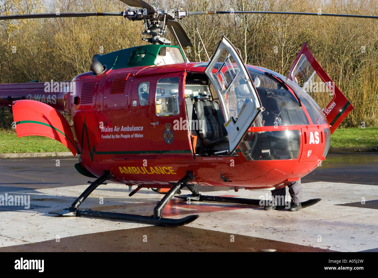 Welsh Air Ambulance Stock Photo - Alamy
