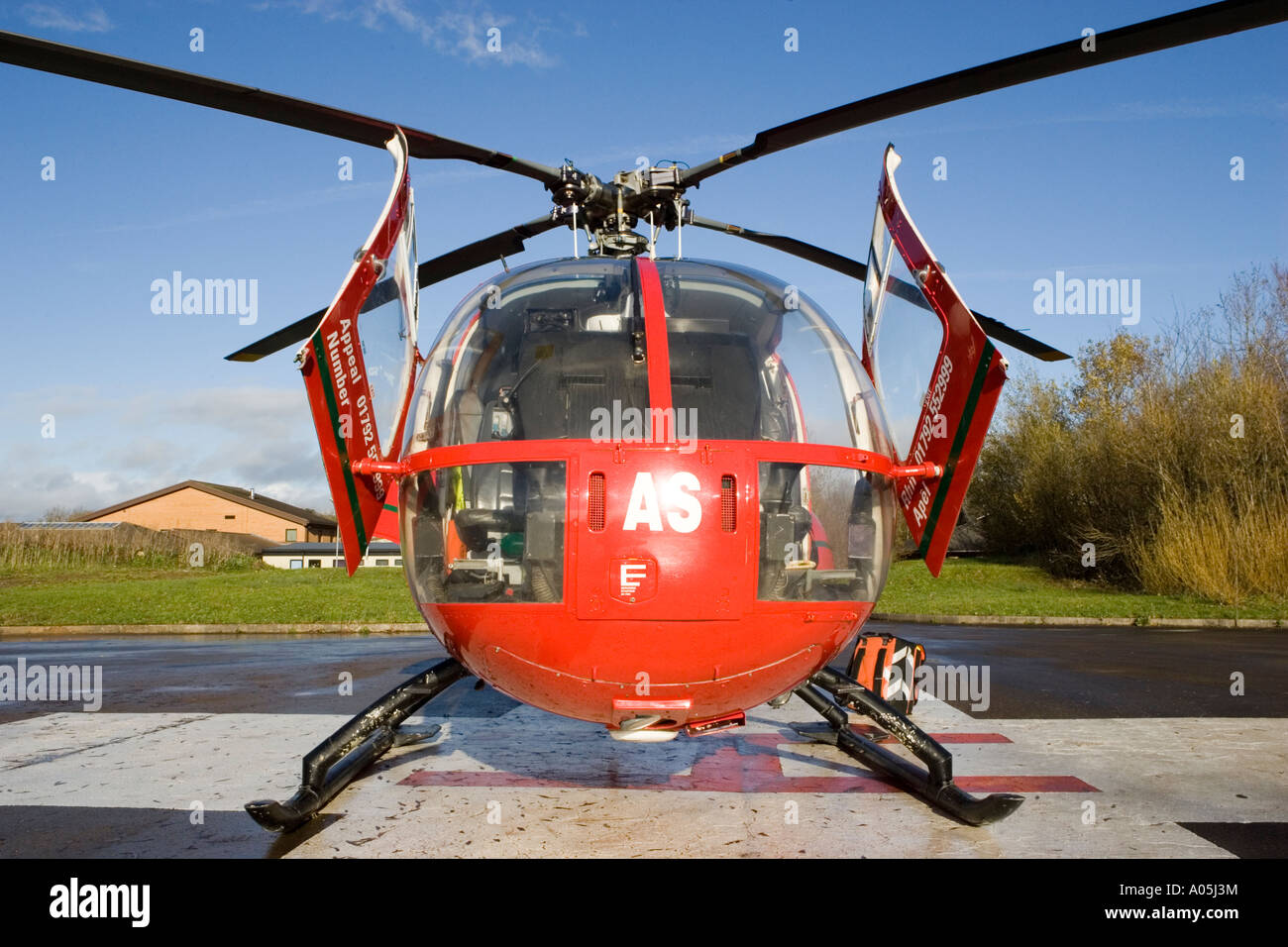 Welsh Air Ambulance Stock Photo - Alamy