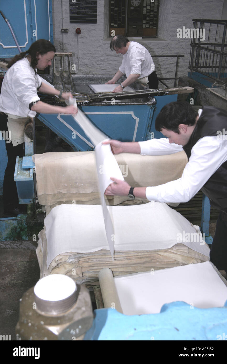 Paper being made by hand Stock Photo - Alamy