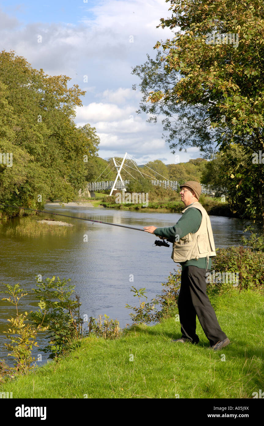 Salmon fishing in river dovey hi-res stock photography and images - Alamy