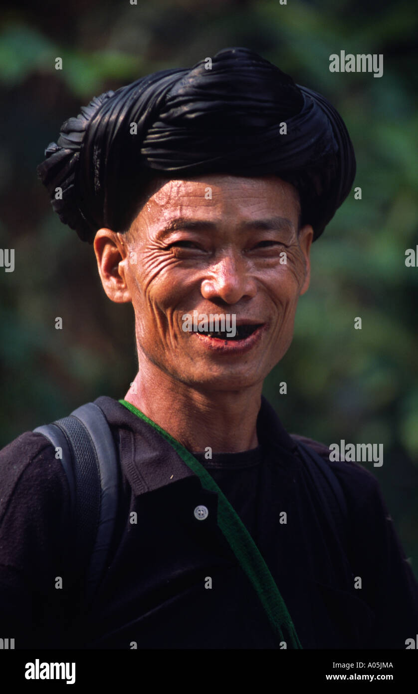Akha man. Muang Sing district, Luang Nam Tha, Laos Stock Photo - Alamy