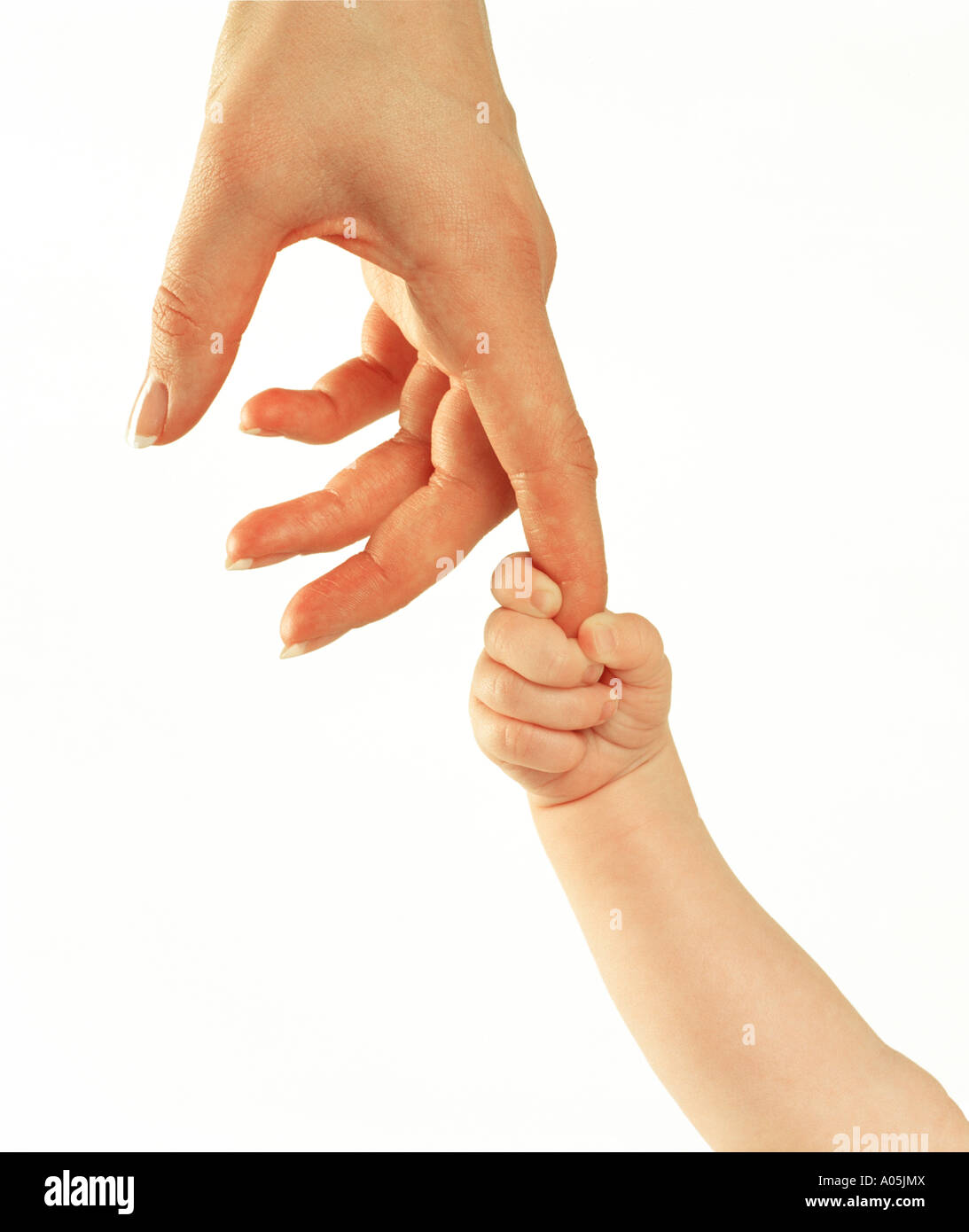 A babies first tender grip on it's mother's hand Stock Photo - Alamy