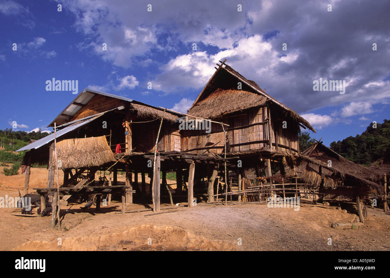 Akha tribe hut hi-res stock photography and images - Alamy
