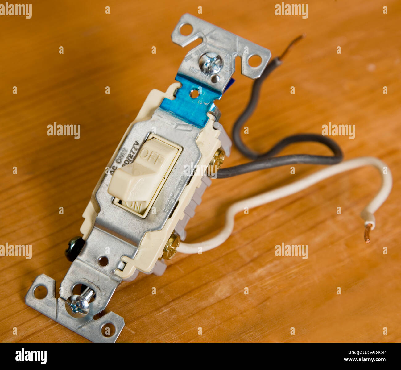 An electrical wall switch Stock Photo - Alamy