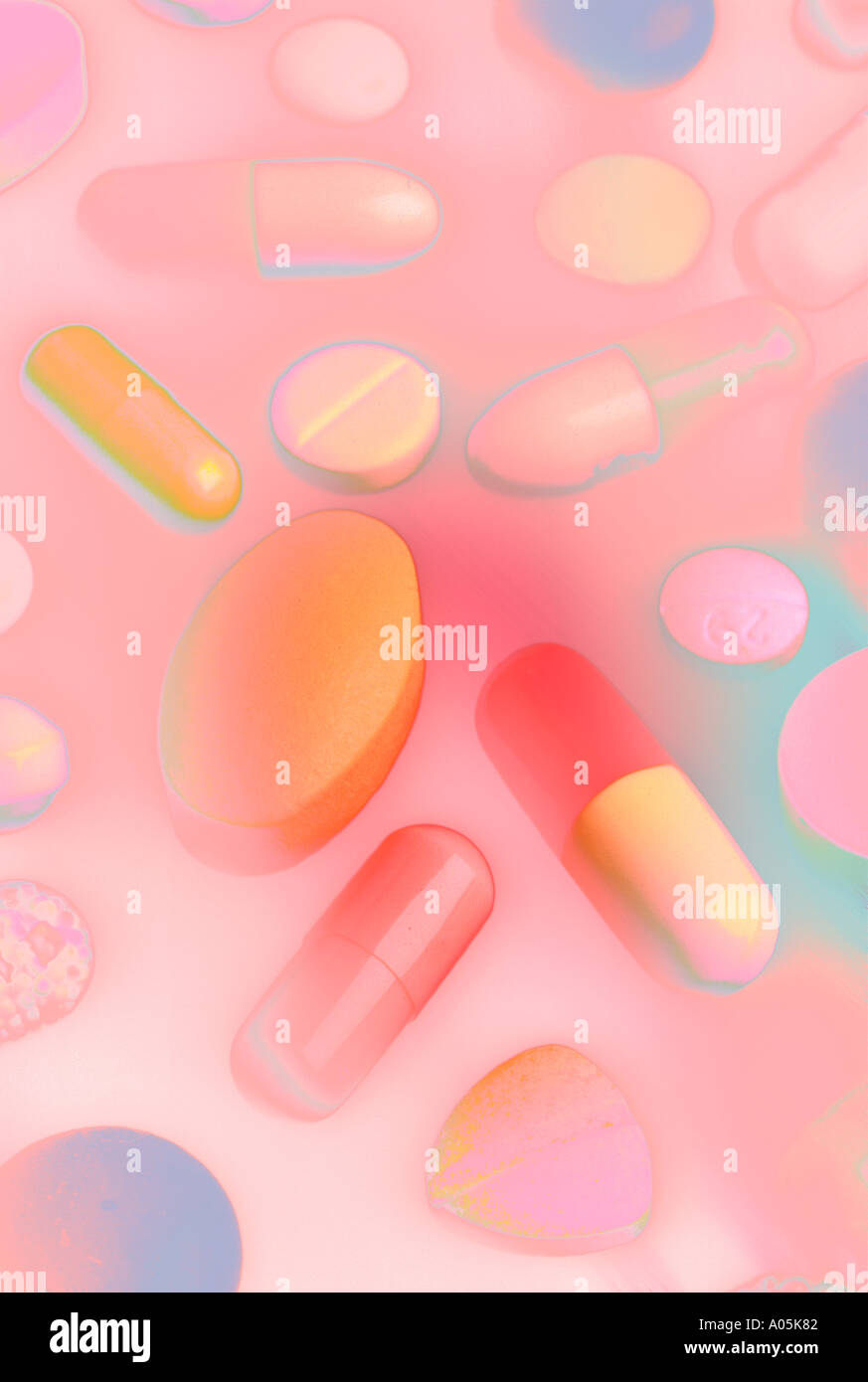 Pills in different shapes hi-res stock photography and images - Alamy