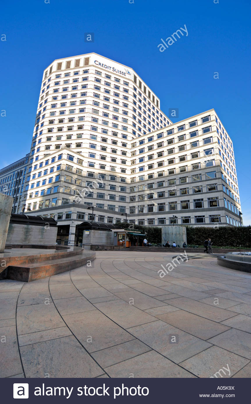 Credit Suisse One Cabot Square High Resolution Stock Photography and ...