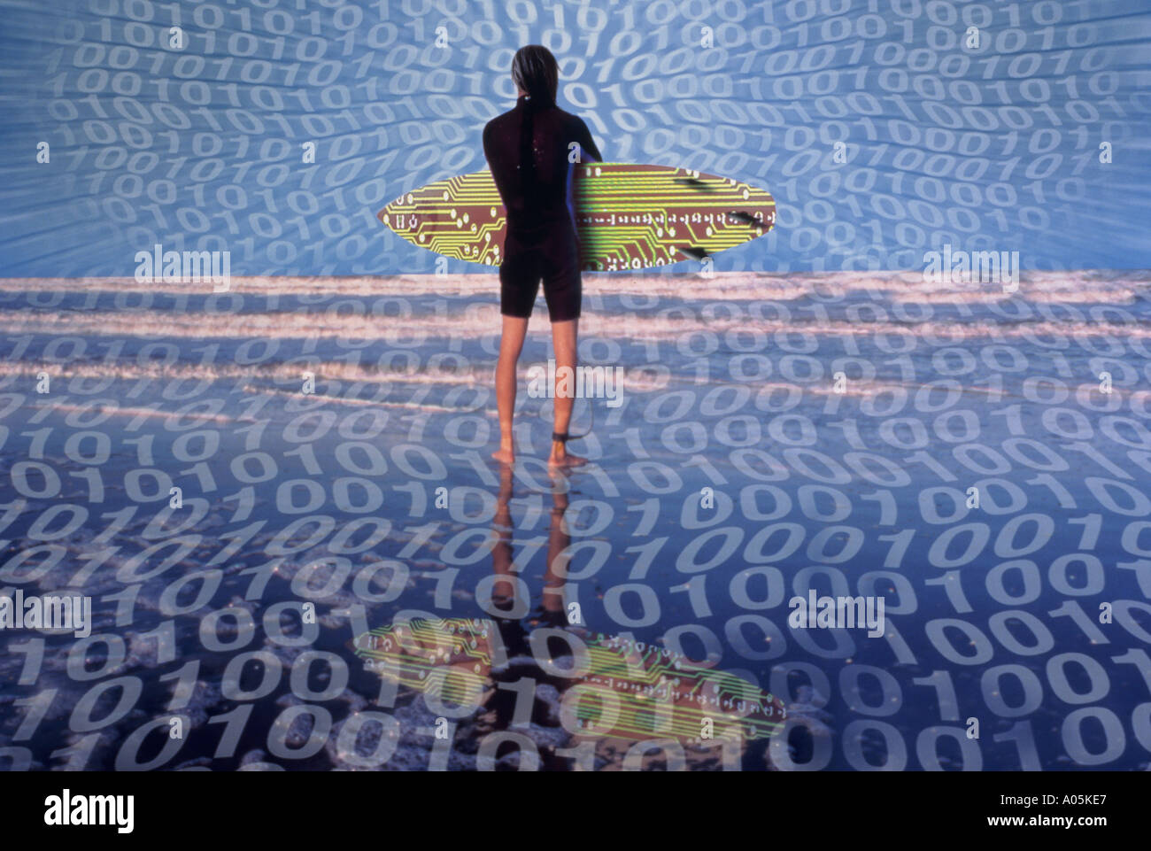 Superimposed code hi-res stock photography and images - Alamy