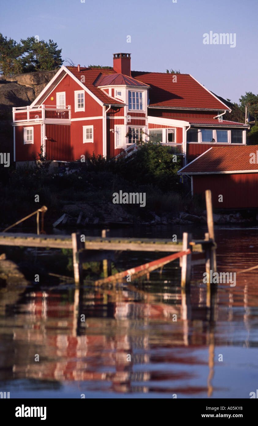 Typical red swedish house hi-res stock photography and images - Alamy