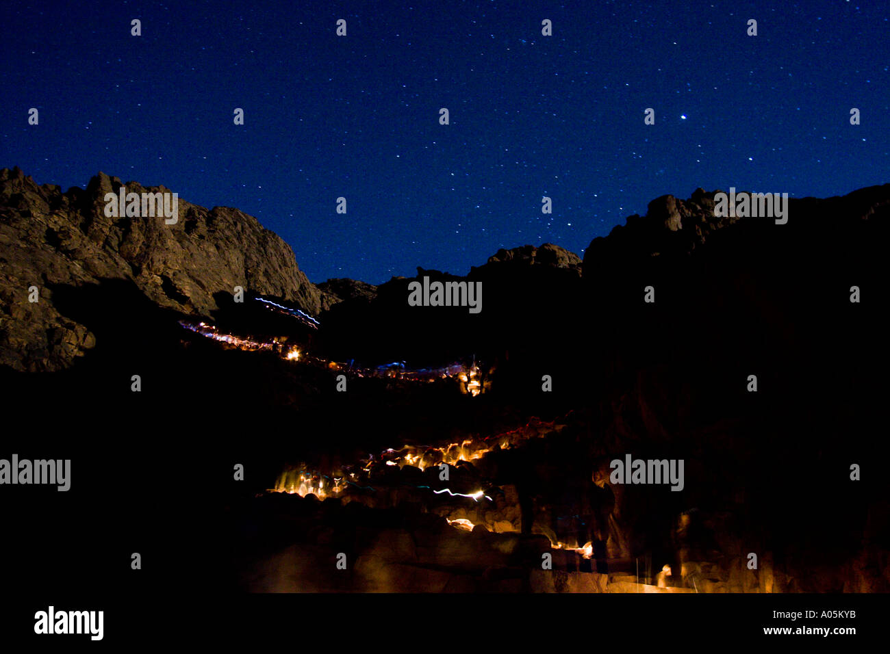 Night in the Moses mount Stock Photo - Alamy