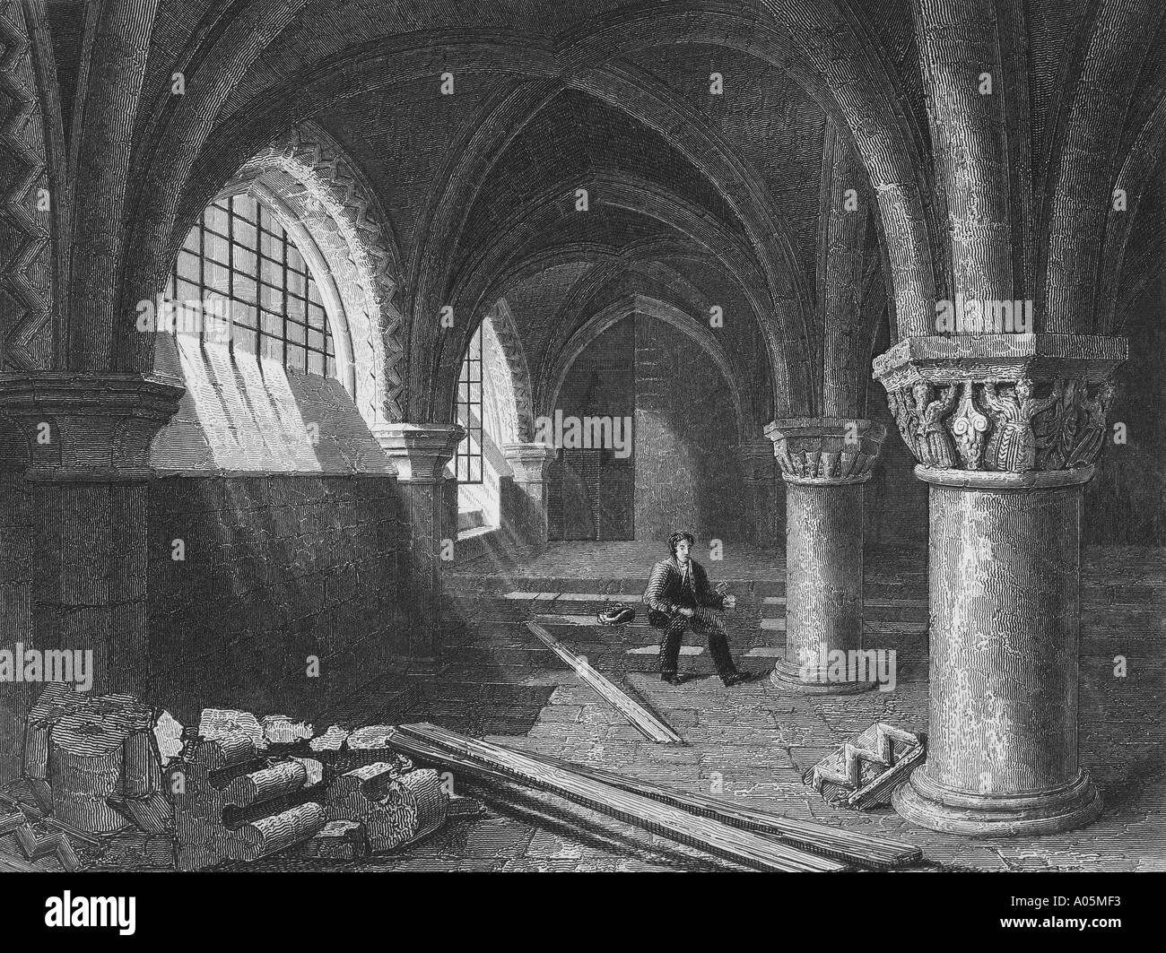 York Cathedral, the Crypt Stock Photo - Alamy