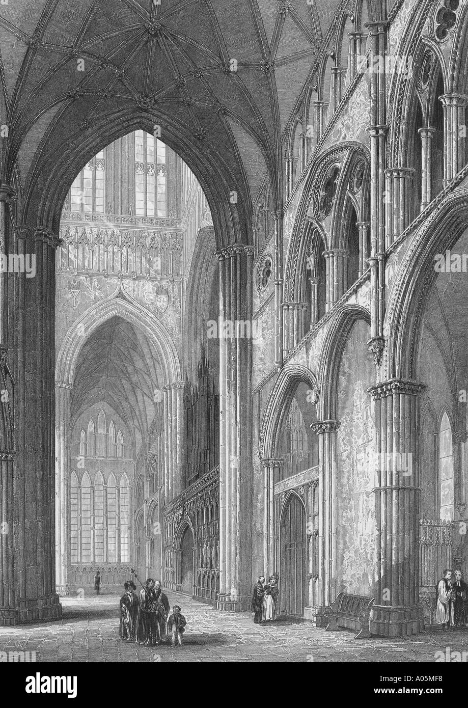 View interior cathedral from Black and White Stock Photos & Images - Alamy