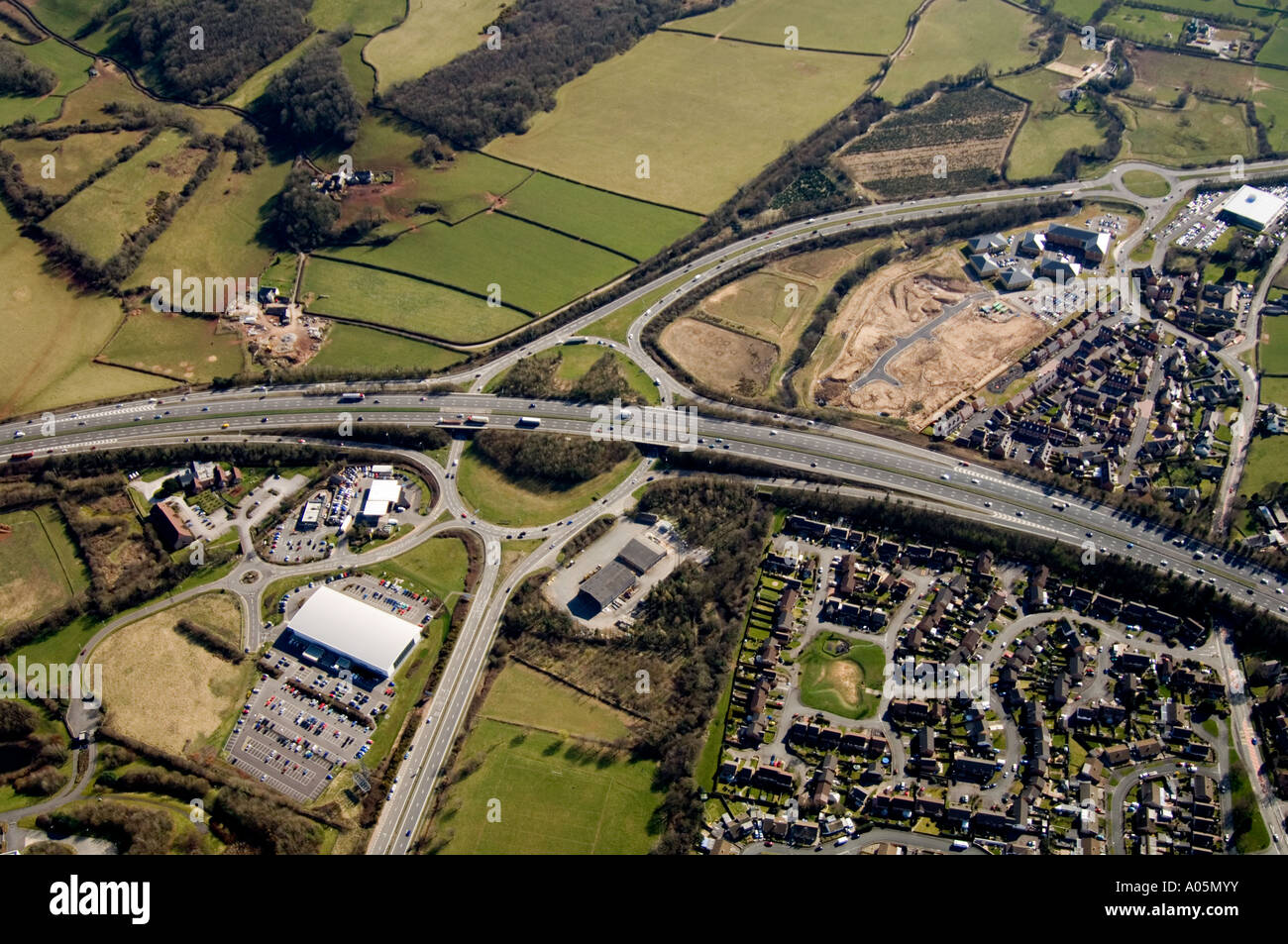 M4 motorway junction hi-res stock photography and images - Alamy