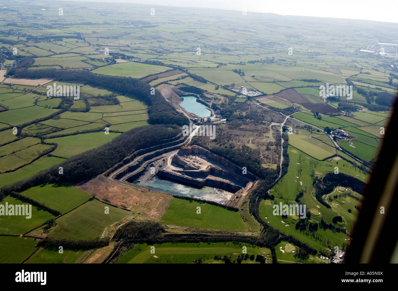 Arial view quarry arial view hi-res stock photography and images - Alamy