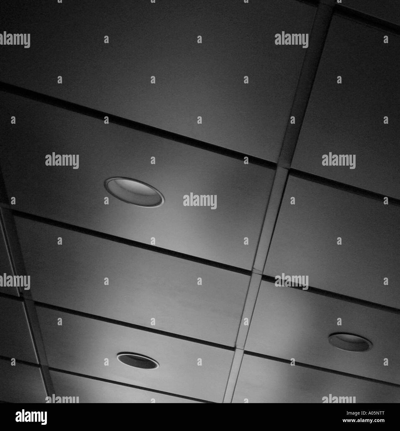 Large ceiling lights Black and White Stock Photos & Images - Alamy