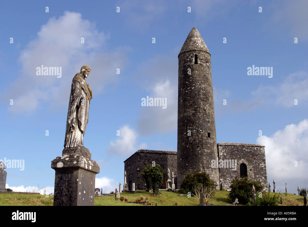 Turlough round tower hi-res stock photography and images - Alamy