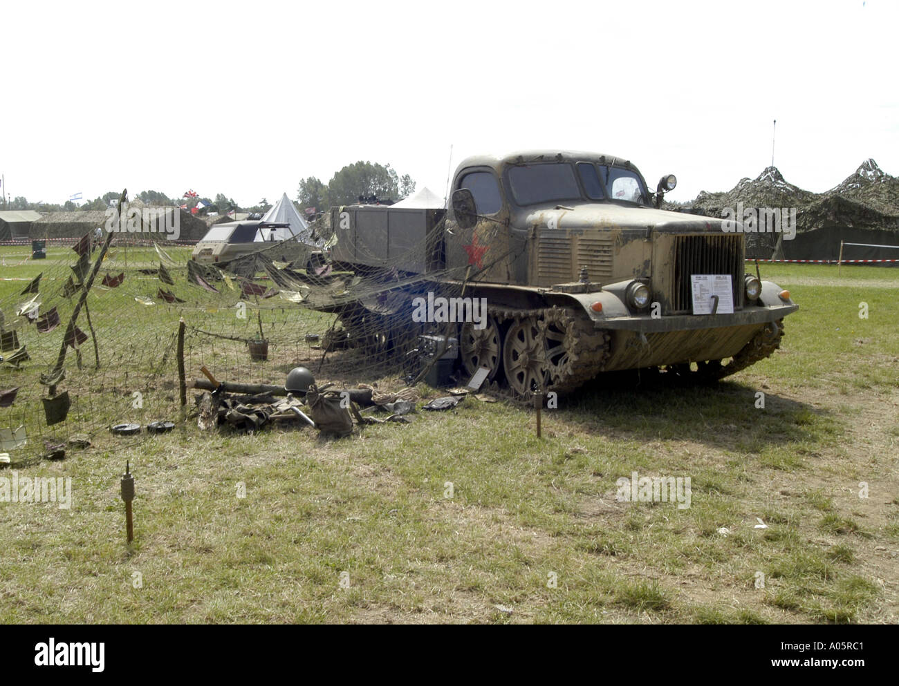 Russian military half track lorry Stock Photo - Alamy