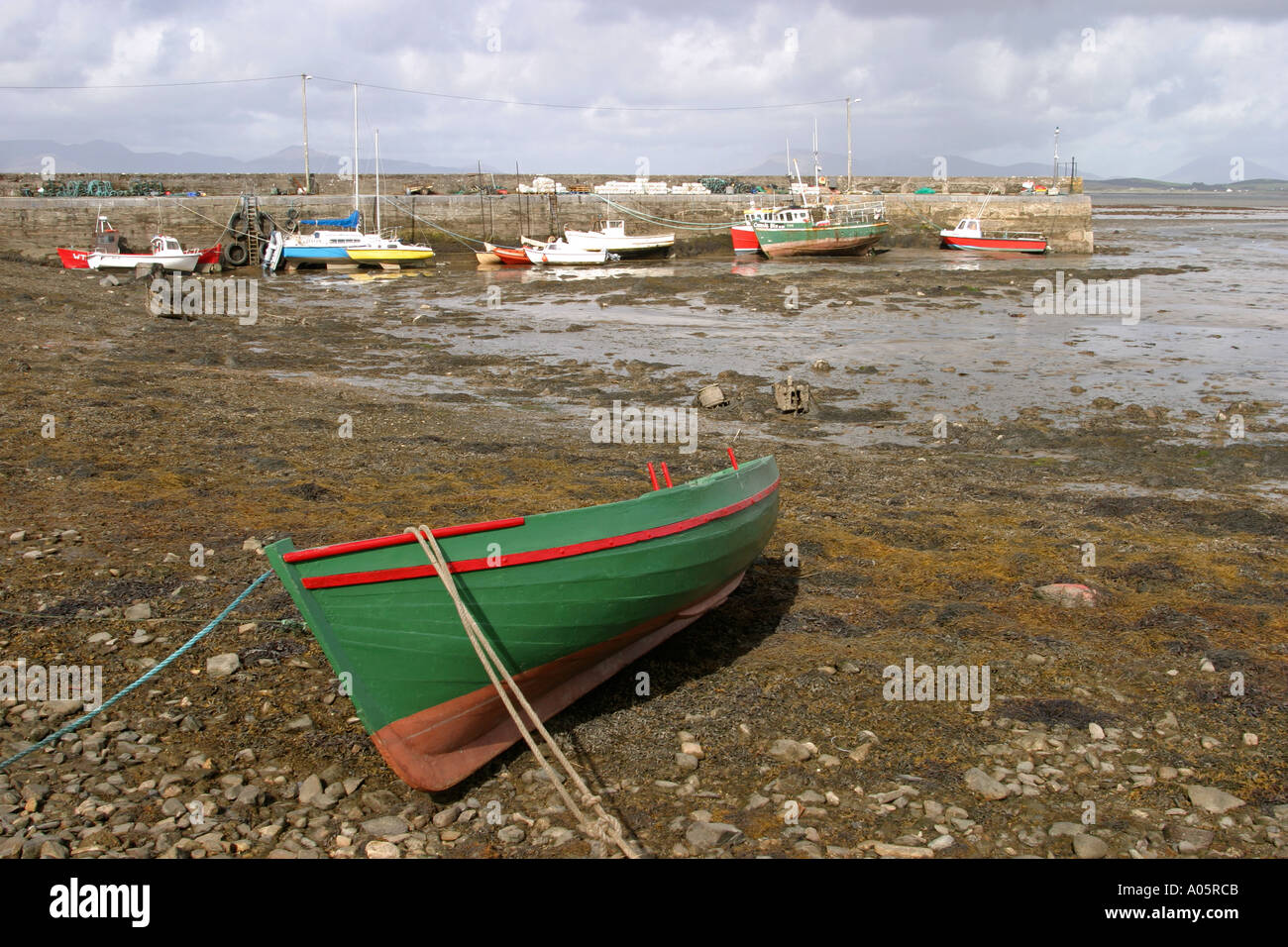 Ireland County Mayo boats at Murrisk Quay Stock Photo - Alamy