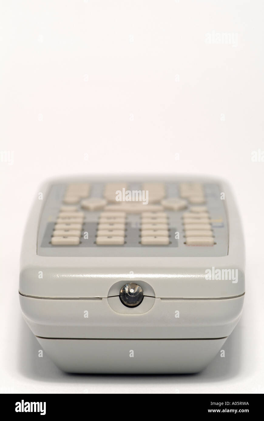 Remote Control Handset Against a White Background Stock Photo - Alamy