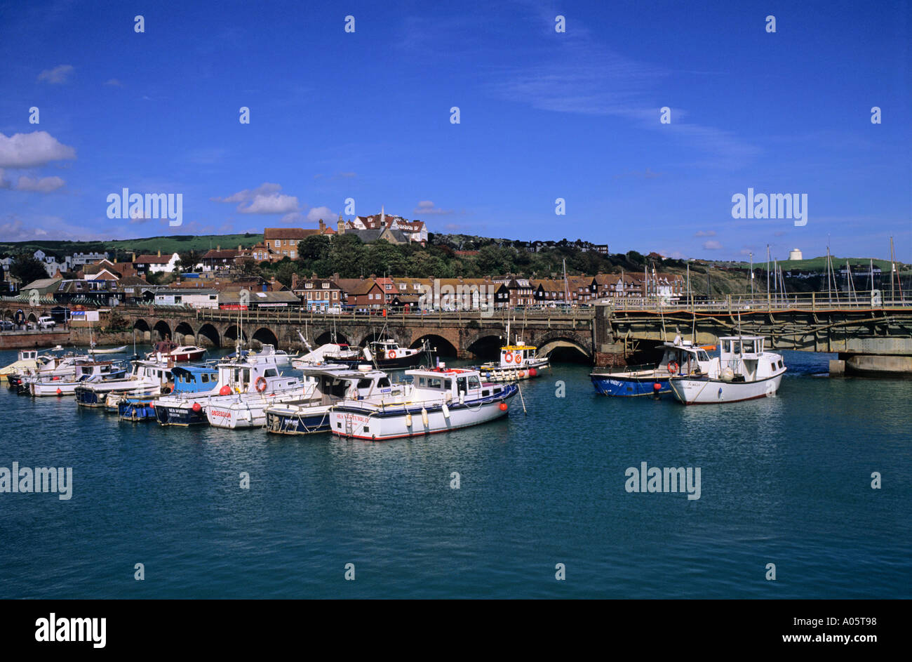Folkestone Harbour Kent UK Stock Photo - Alamy