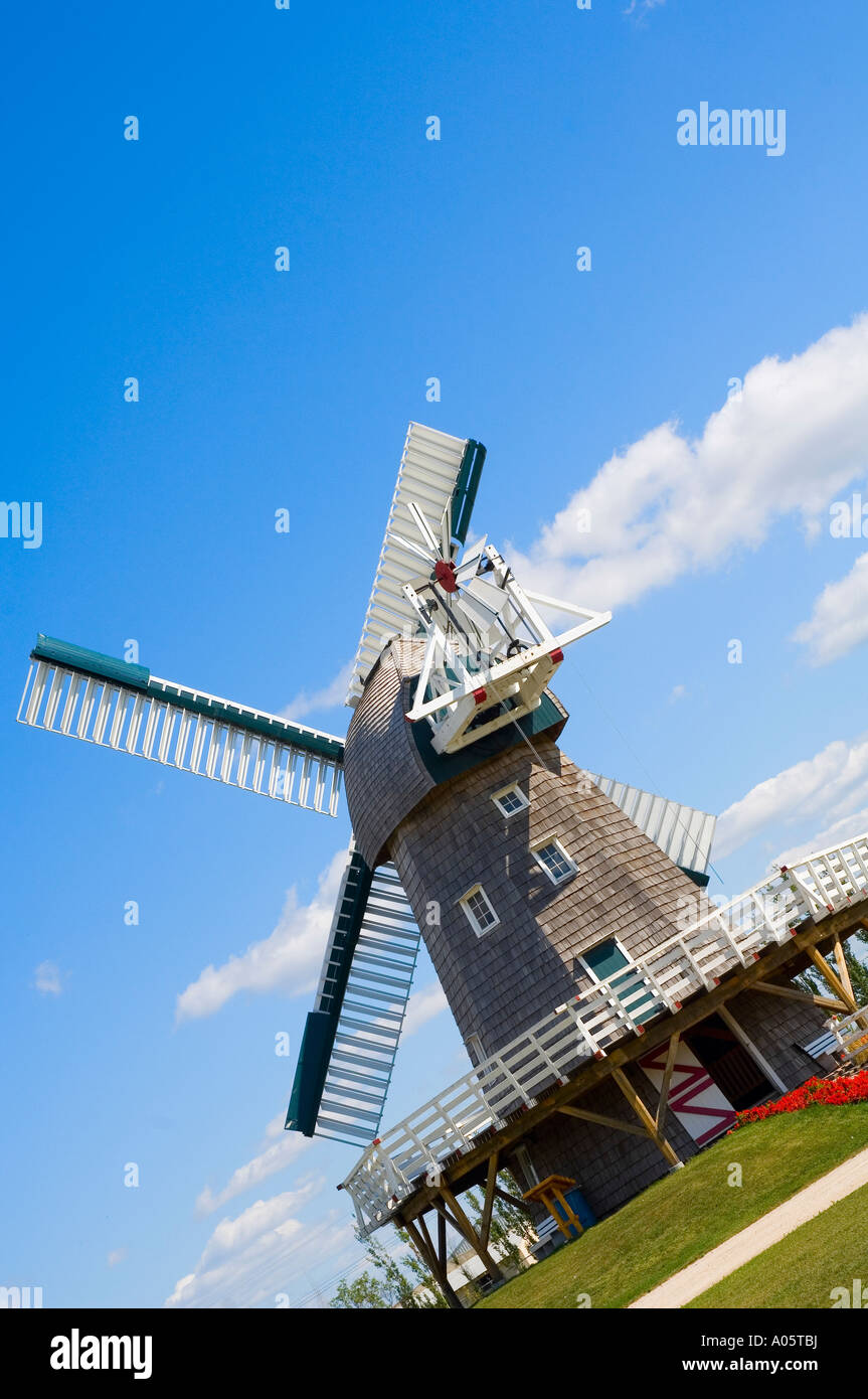 A classic traditional windmill under sunny blue skies Stock Photo - Alamy