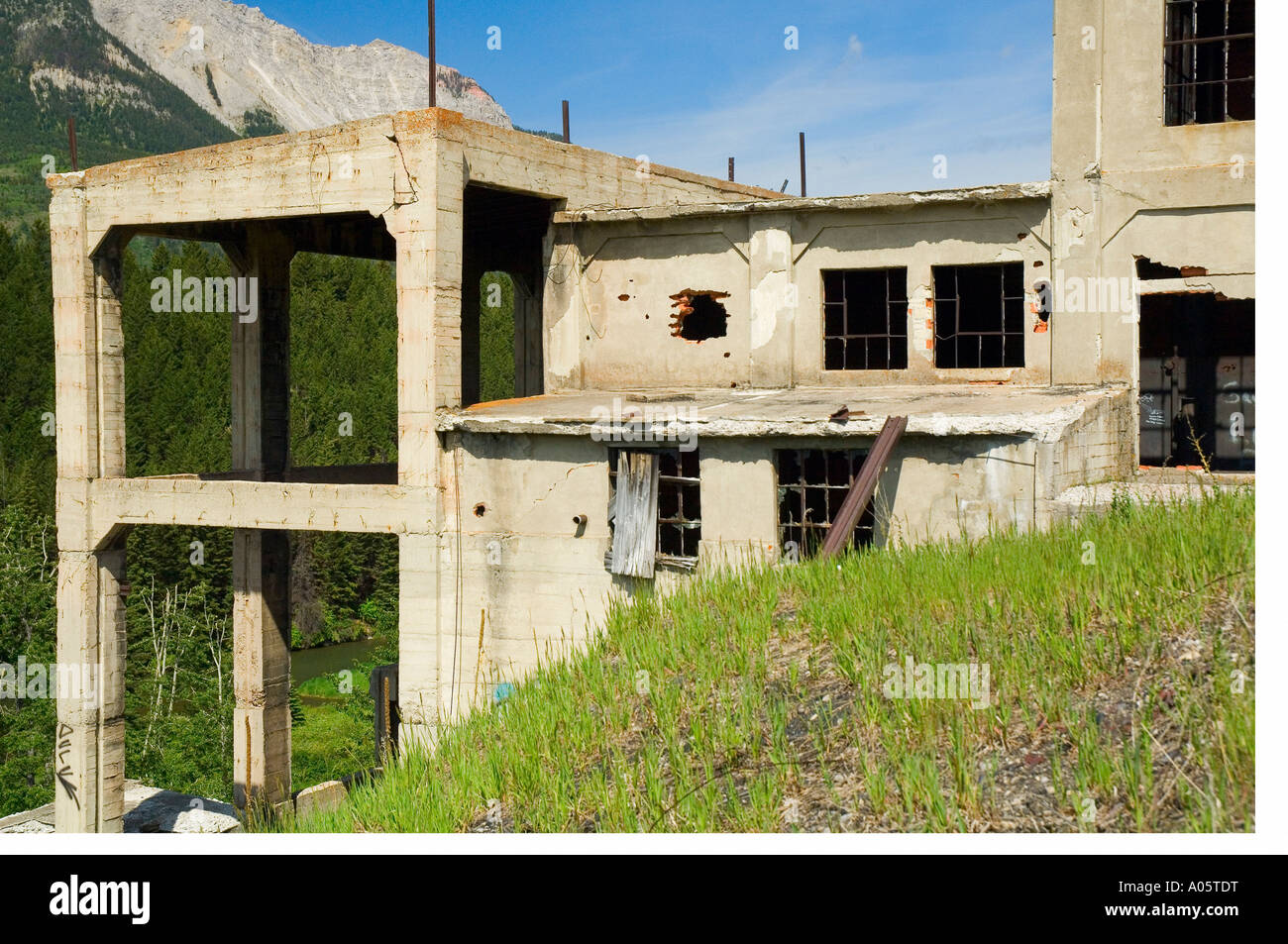 Abandoned old Coal Mine in Alberta Stock Photo - Alamy